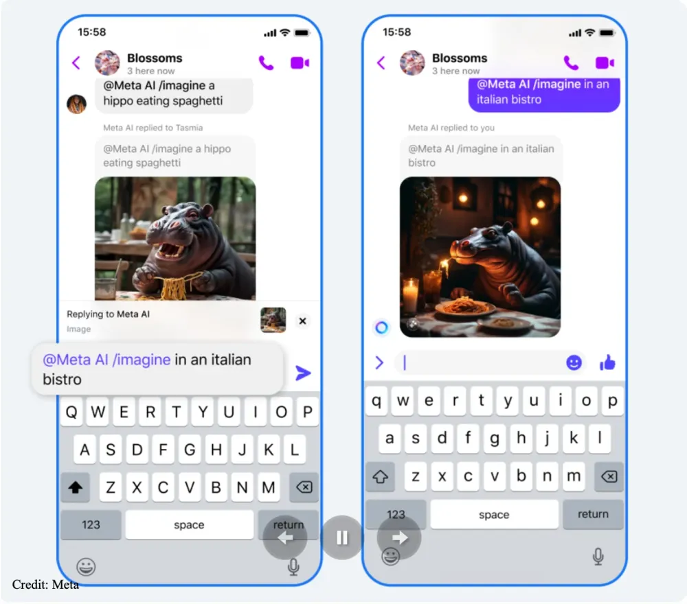 Meta Tambahkan Lebih Banyak Elemen AI Generatif yang Makin Seru